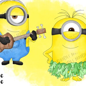 Minions Hand gezeichnet Aquarell Clipart Cartoon - Etsy Schweiz