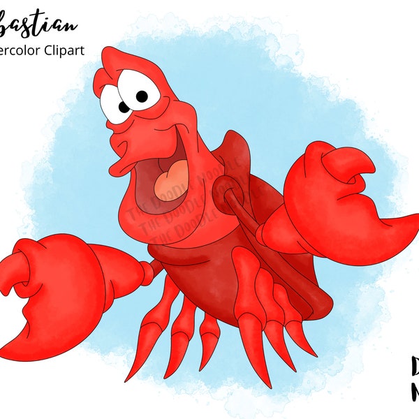 Little Mermaid Sebastian Png - Etsy
