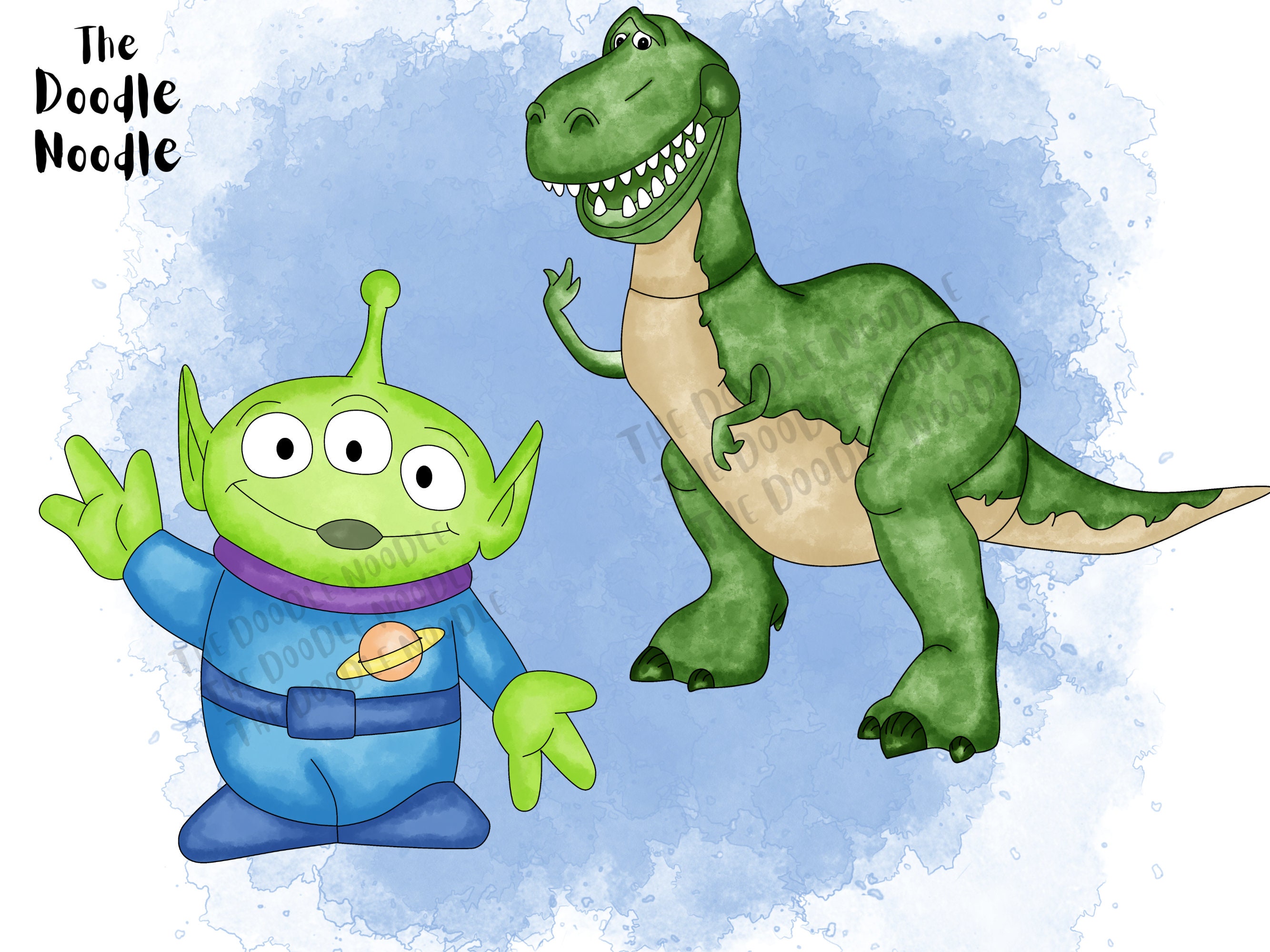 Toy Story Clipart de acuarela dibujado a mano Linda - Etsy México