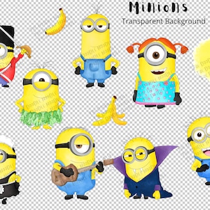 Minions Hand gezeichnet Aquarell Clipart Cartoon - Etsy Schweiz