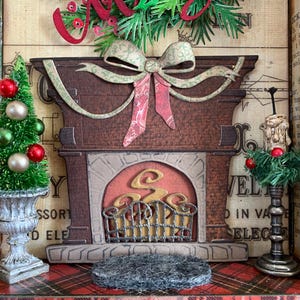 We Wish You a Merry Christmas Vignette, Holiday Shadowbox, Miniature ...