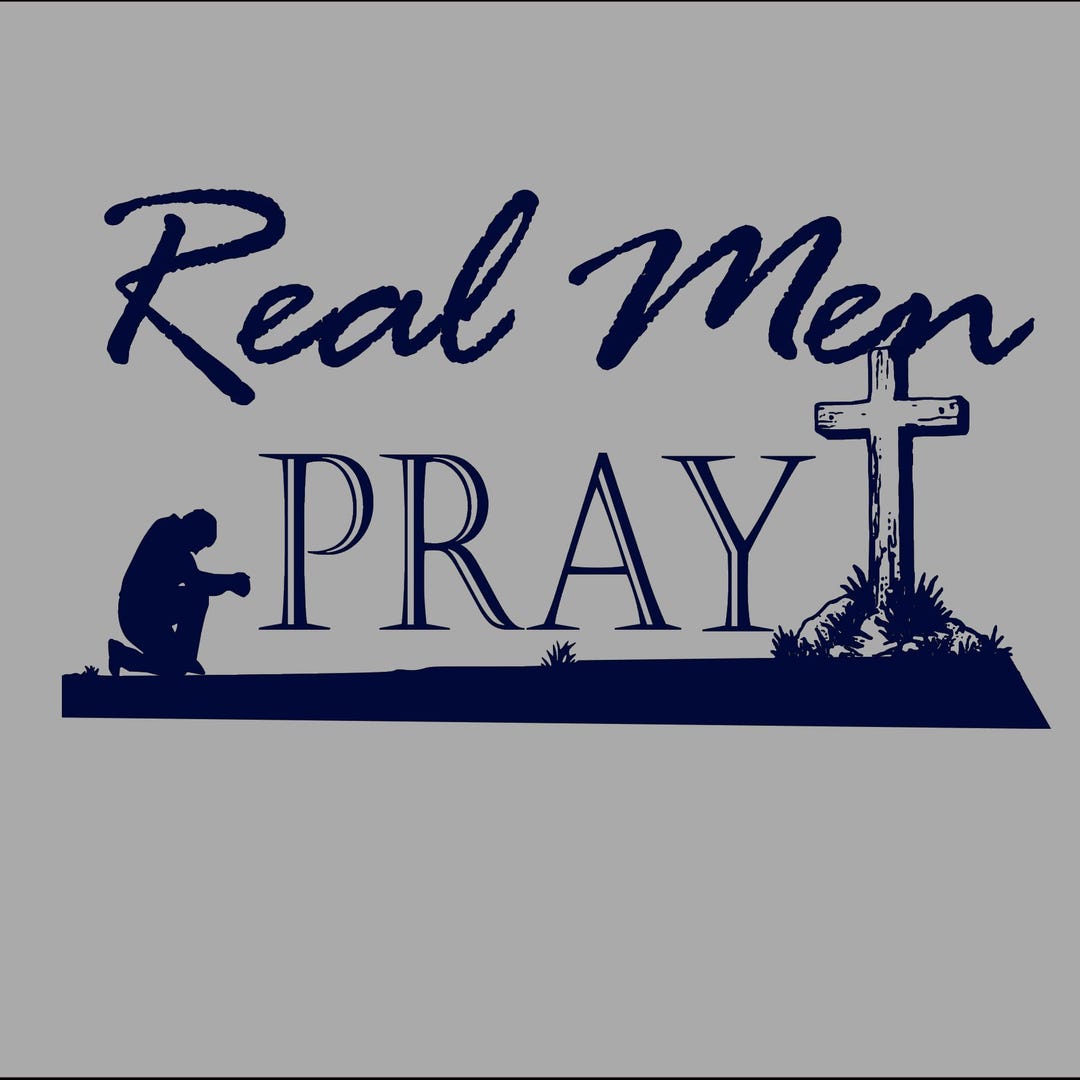 Real Men Pray SVG - Etsy