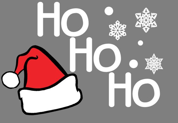 Santa Hat Ho Ho Ho Png File | Etsy