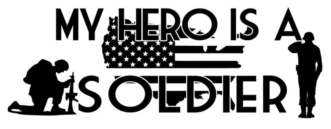 Soldier Hero USA American Flag SVG - Etsy