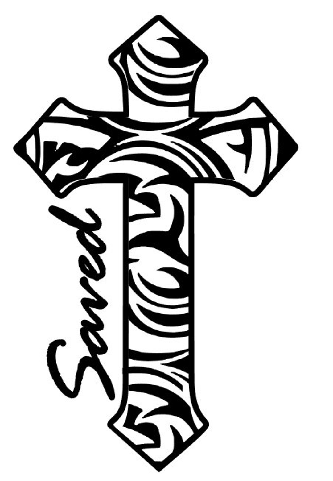 Saved Cross SVG - Etsy
