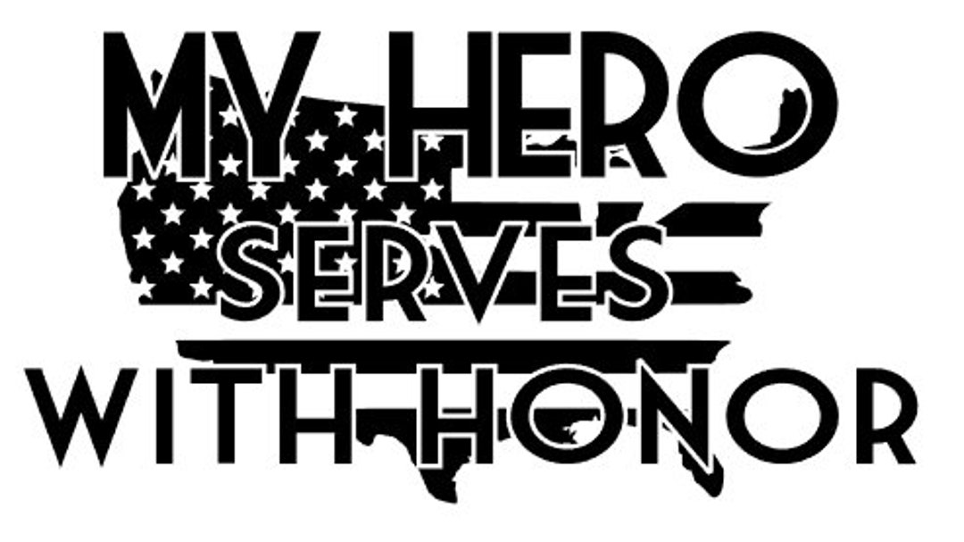 My Hero Serves With Honor SVG - Etsy