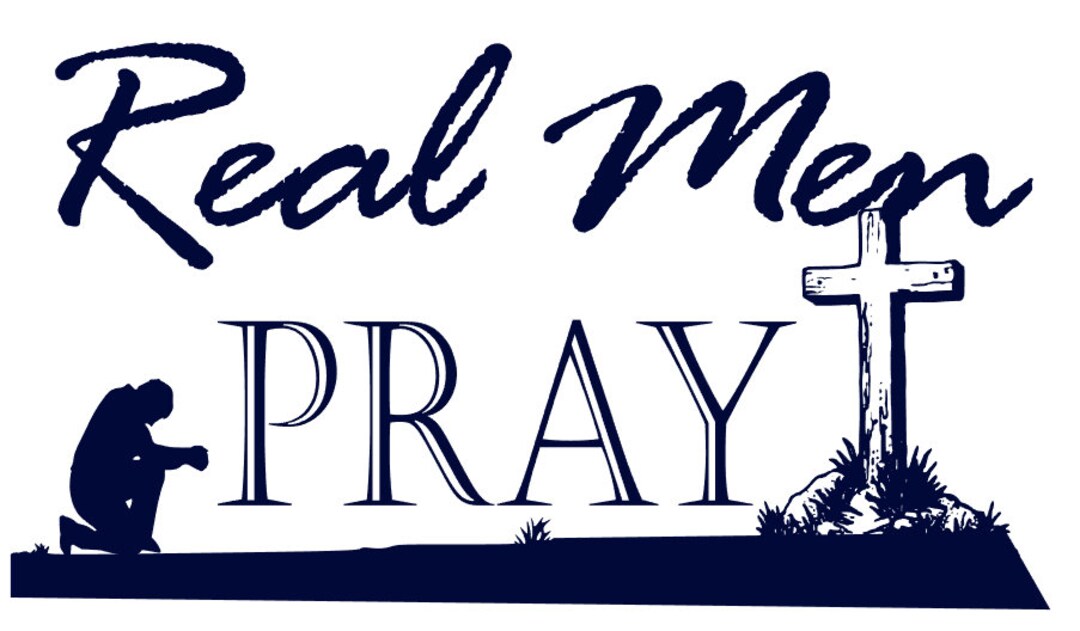 Real Men Pray Silhouette SVG - Etsy