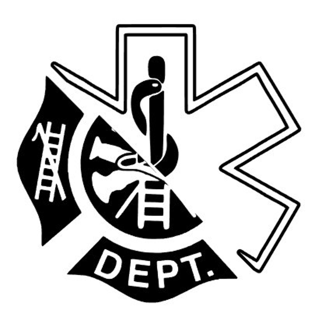 Fire Fighter EMT Logo SVG - Etsy