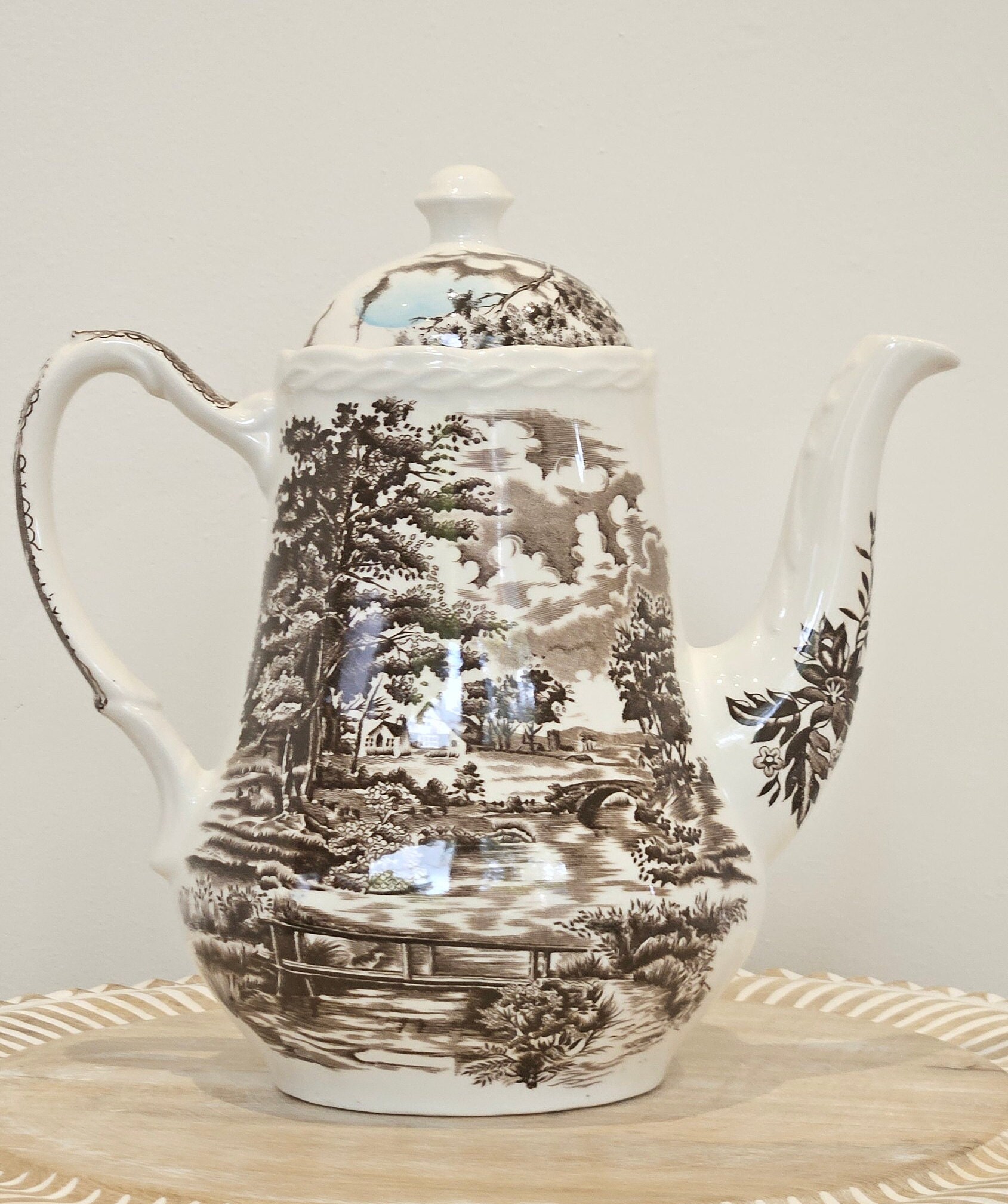 Vintage W.H. Grindley Country Style Teapot|staffordshire Grindley ...