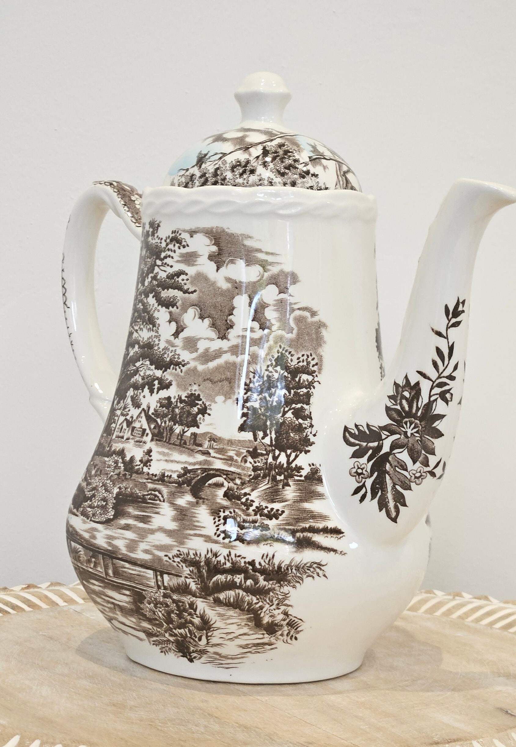 Vintage W.H. Grindley Country Style Teapot|staffordshire Grindley ...