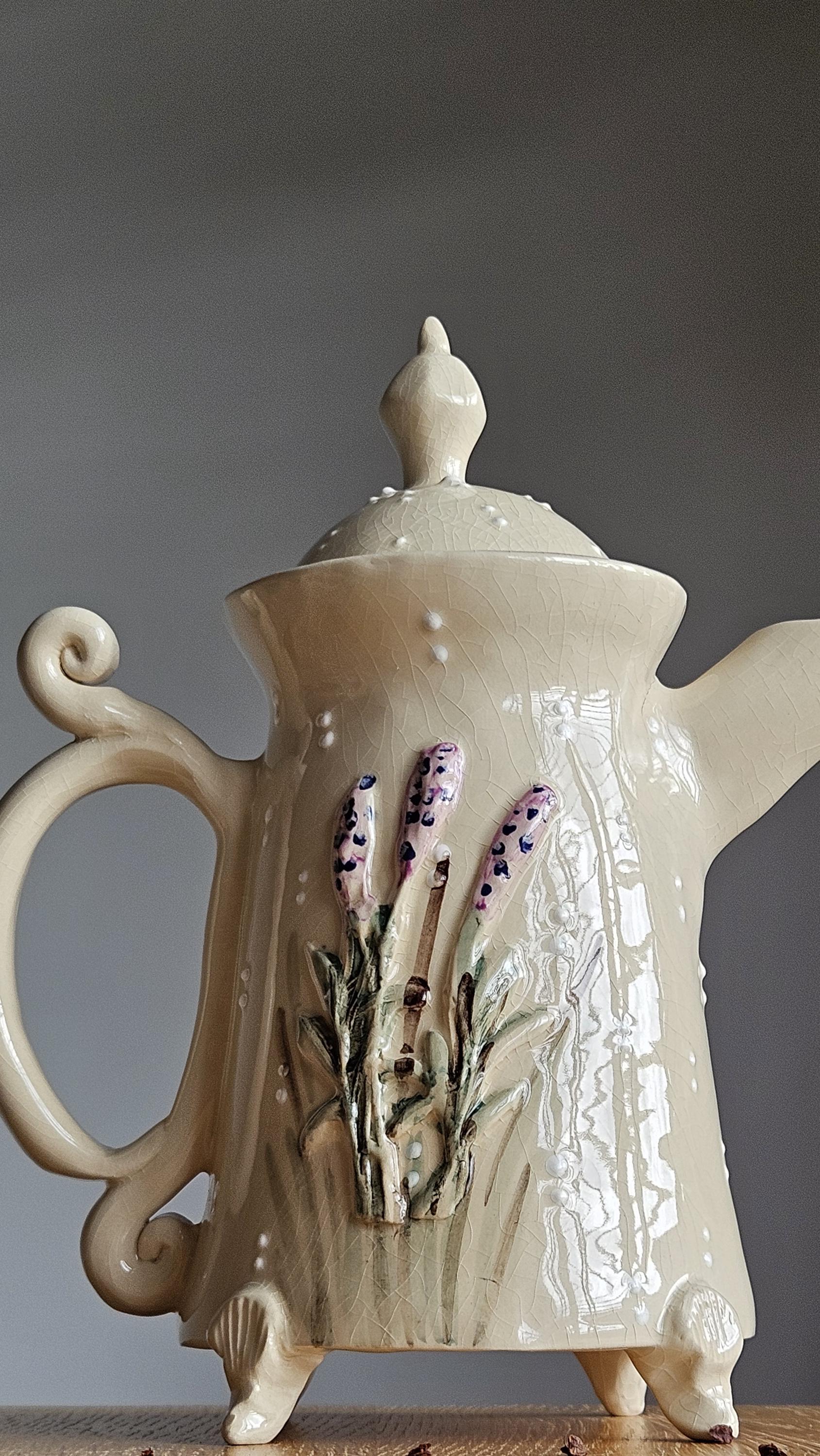 Ceramicserving Teapotteapot Handmade Ceramicpottery Teapothand Painted ...