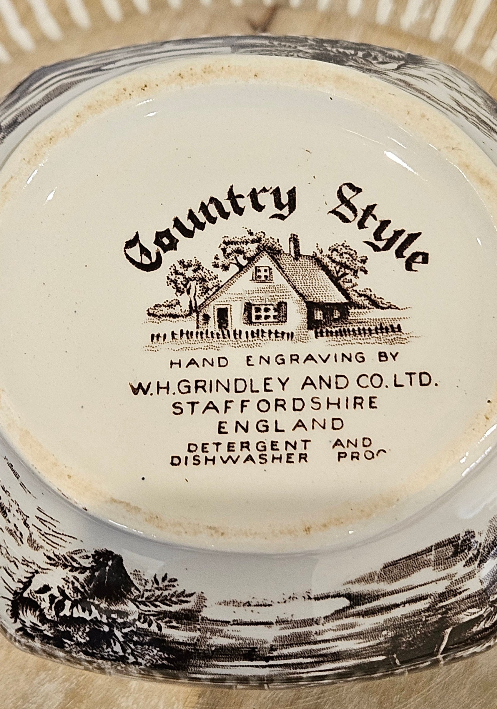 Vintage W.H. Grindley Country Style Teapot|staffordshire Grindley ...