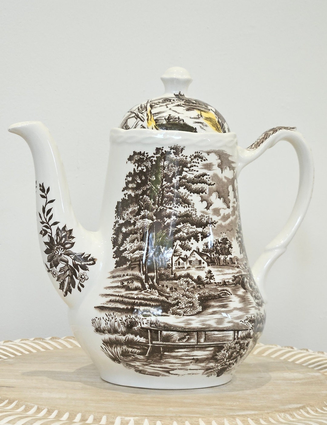 Vintage W.H. Grindley Country Style Teapot|staffordshire Grindley ...