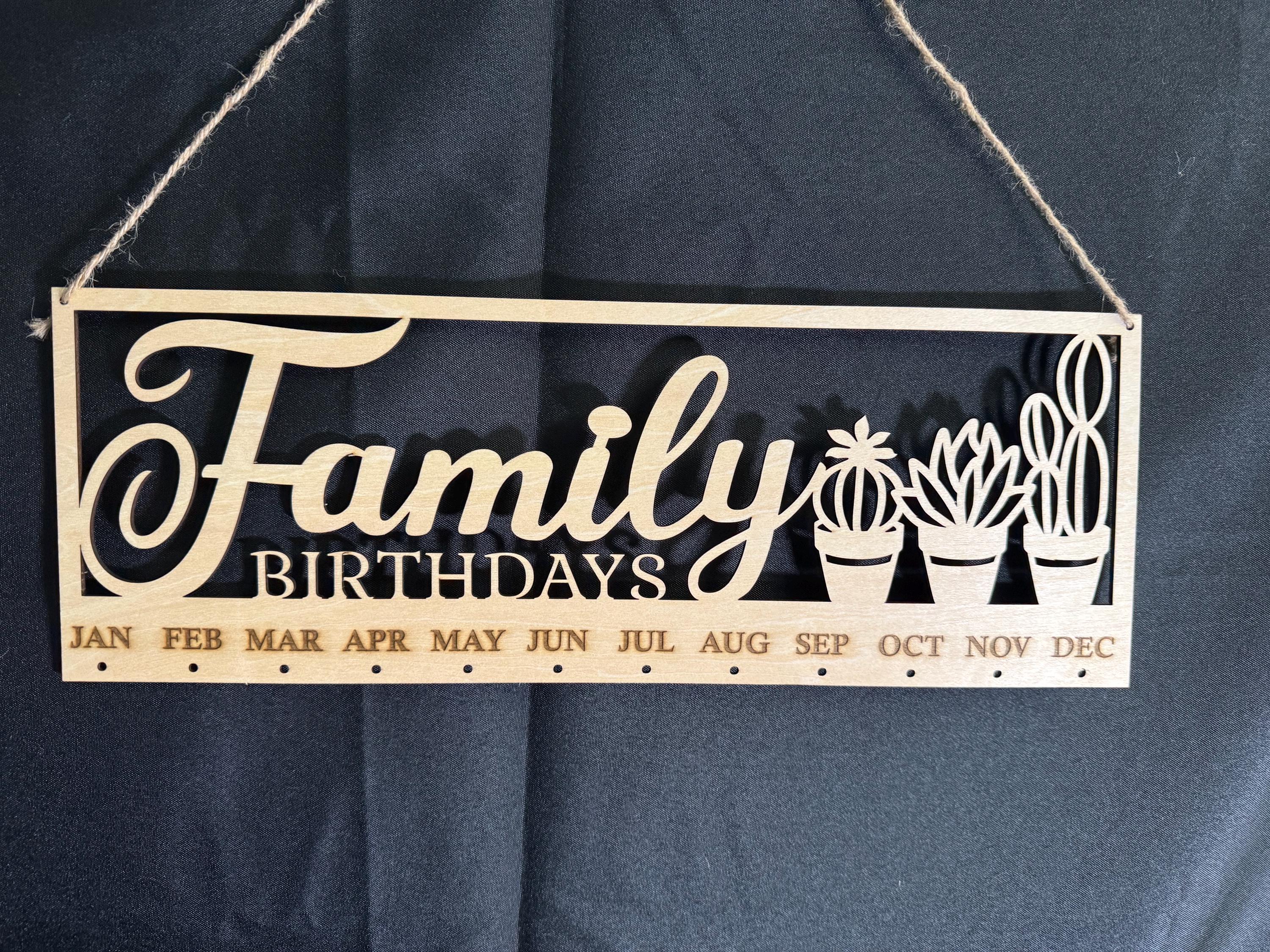 Birthday Sign. Laser Cut and Engraved. Fast Shipping. - Etsy