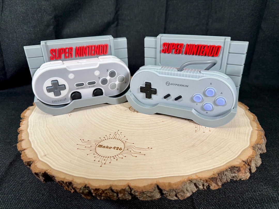 Super Nintendo SNES Controller Wall Mount. (wireless or Wired) Retro ...