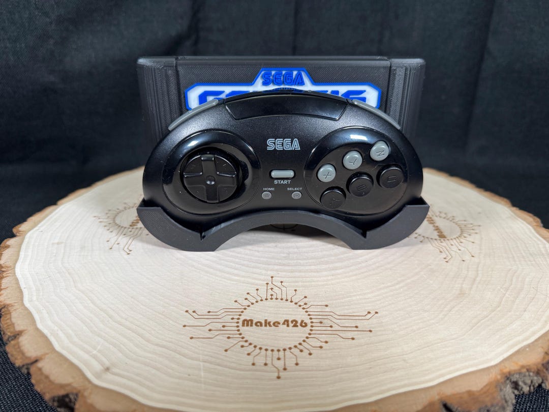 Sega Genesis 6 Button Controller Wall Mount. (wireless or Wired) Retro ...