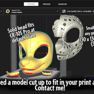 LUPINE Canine Fursuit Headbase: Toony 3D Printable Mask (digital ...