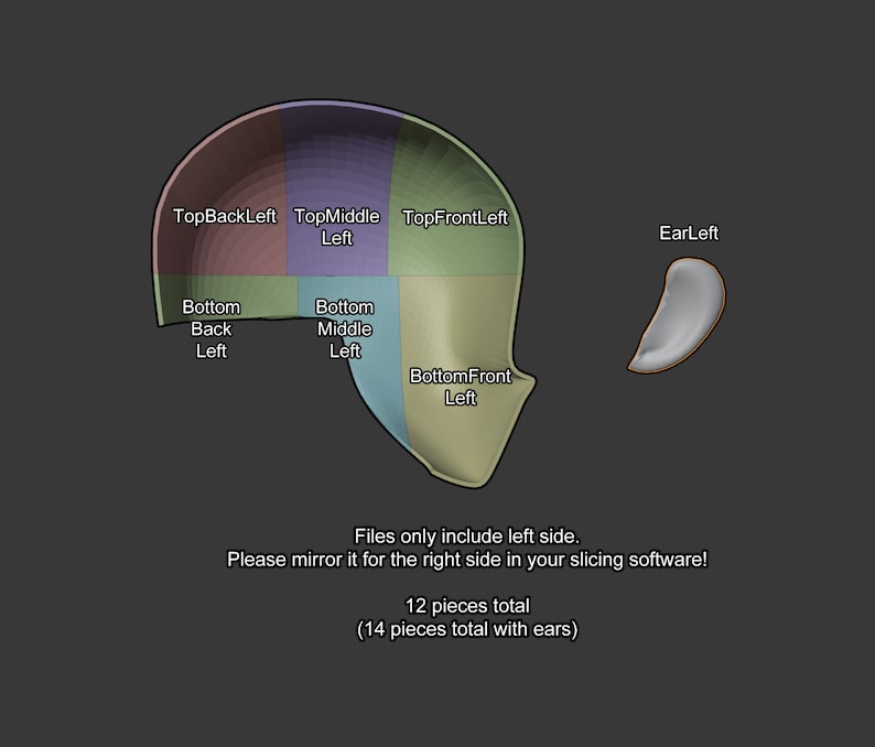 Ver. 1 Kig Style Head Base Animegao Kigurumi Cosplay Head 3D Print ...