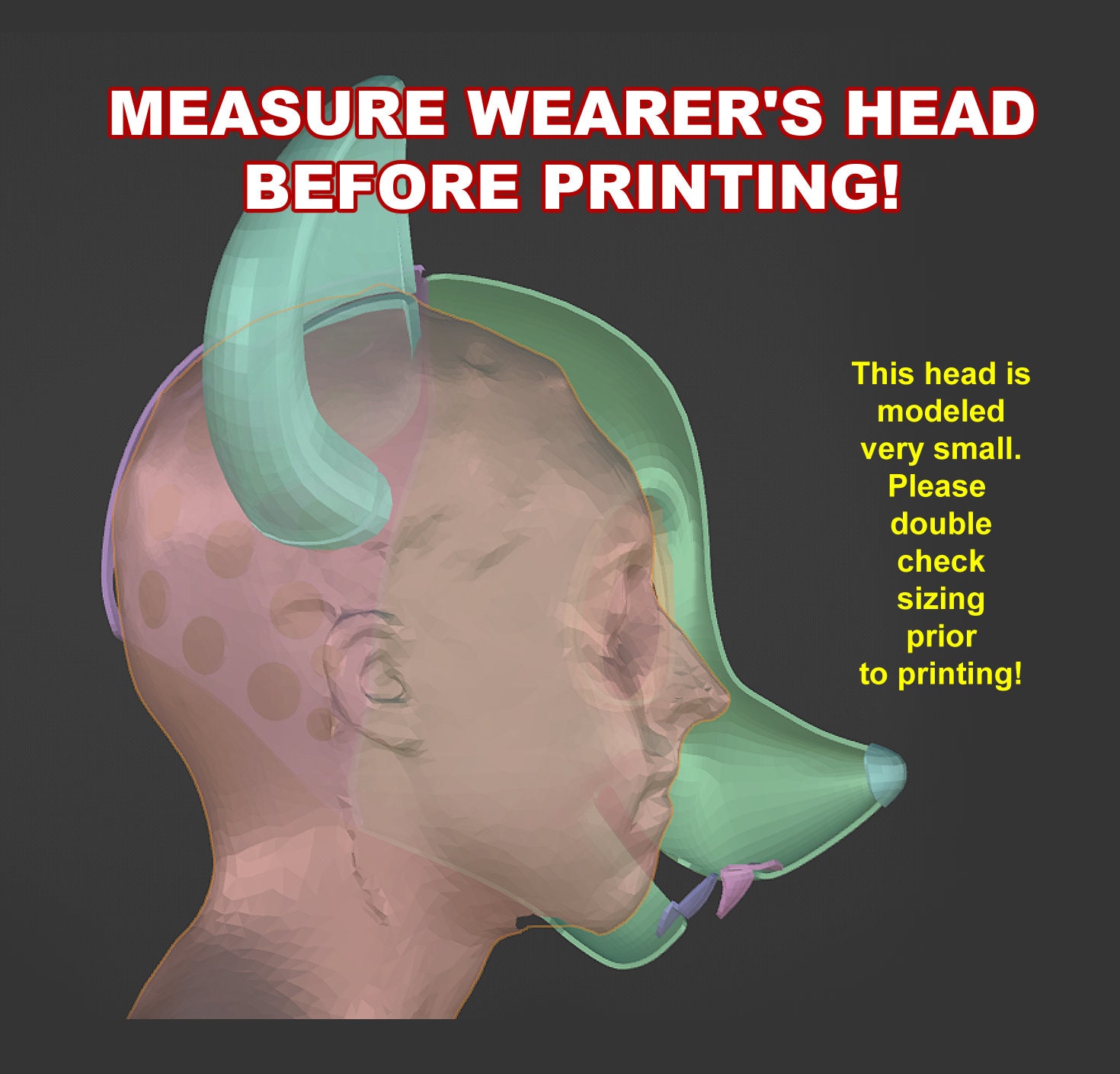 Ver. 1 MURIDAE Rodent Fursuit Head Base 3D Print Files - Etsy