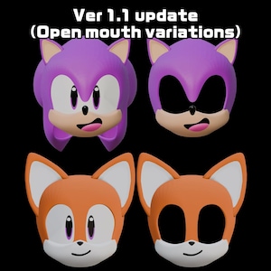 Mobian Style Costume Head Base: 3D Model STL (digital Download) - Etsy