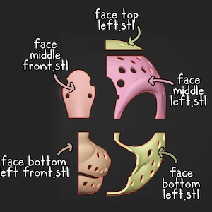 LUPINE Canine Fursuit Headbase: Toony 3D Printable Mask (digital ...