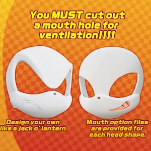 Shadow Mobian Fursuit Head Base 3D Model STL (digital Download) - Etsy