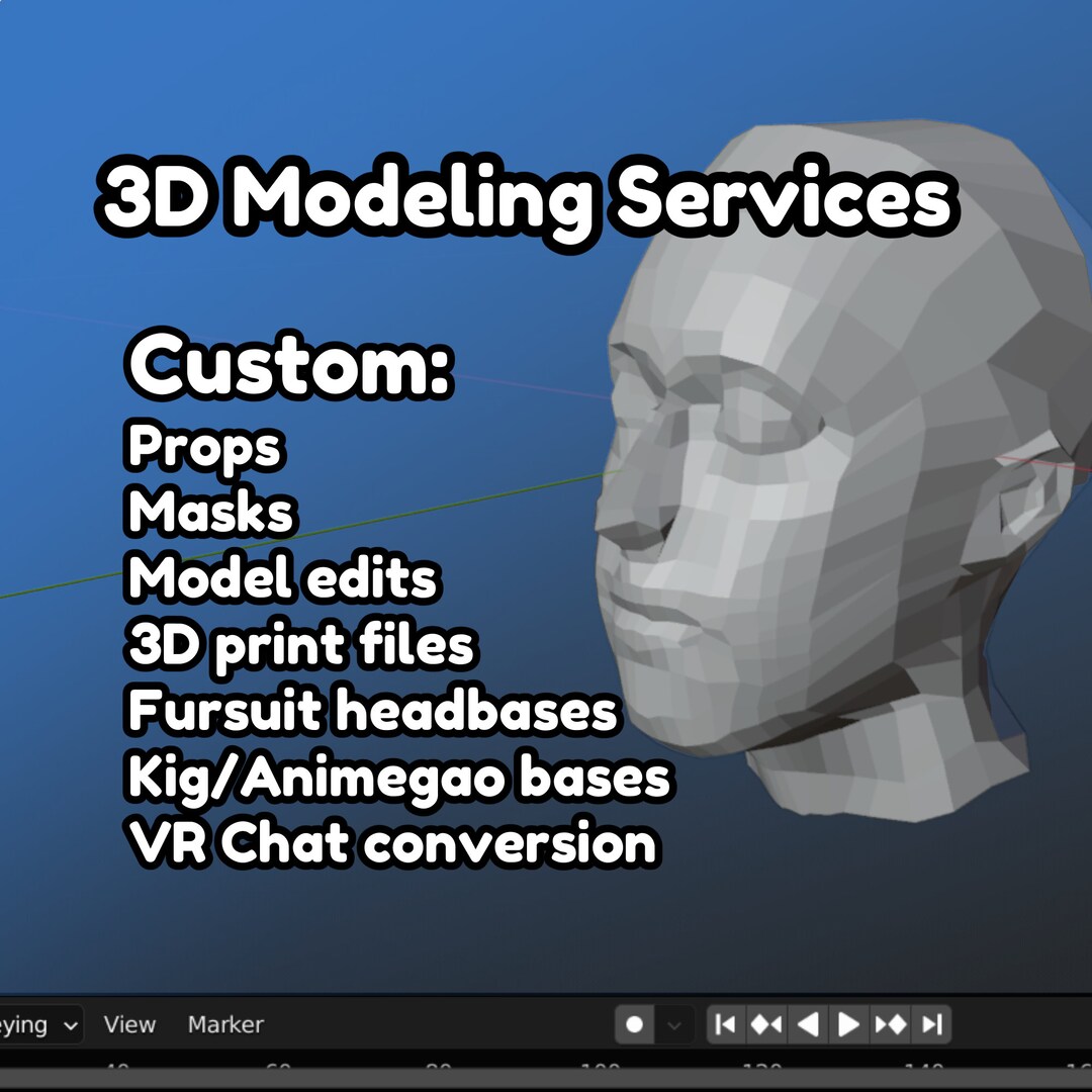 3D Modeling Service: 3D Printing Fursuit Cosplay Props - Etsy