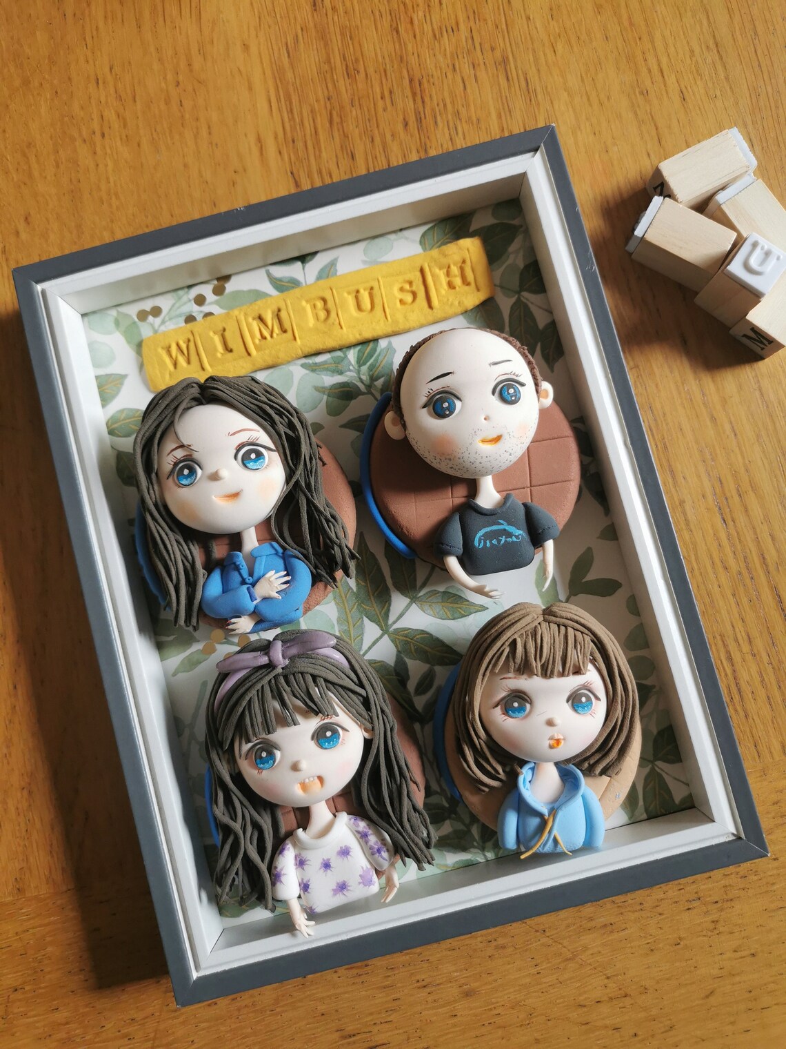 Custom Family Portrait Personalised Super Clay Sculpture - Etsy