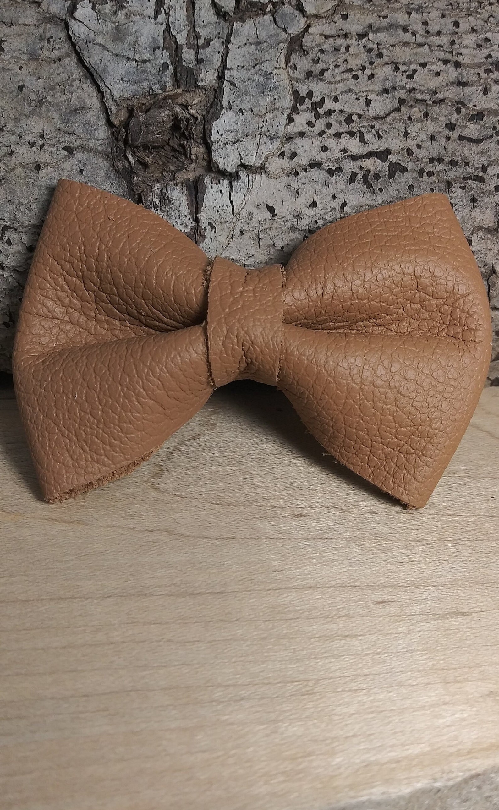 Brown Leather Hair Bow, Leather Accessories, Leather Hair Clip - Etsy