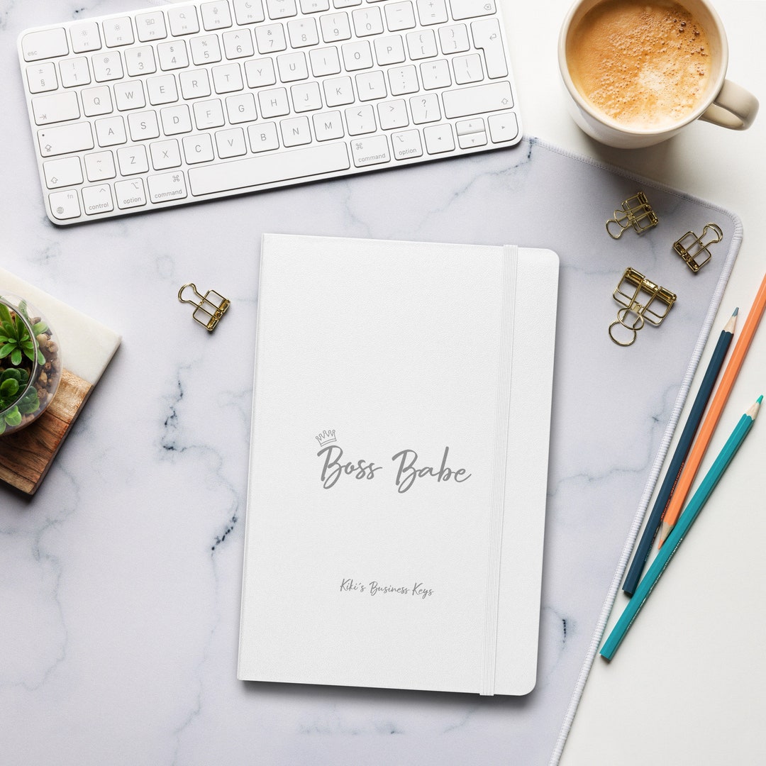 Boss Babe Notebook. Girl Boss Journal. Hardcover Elastic Band Notebook ...