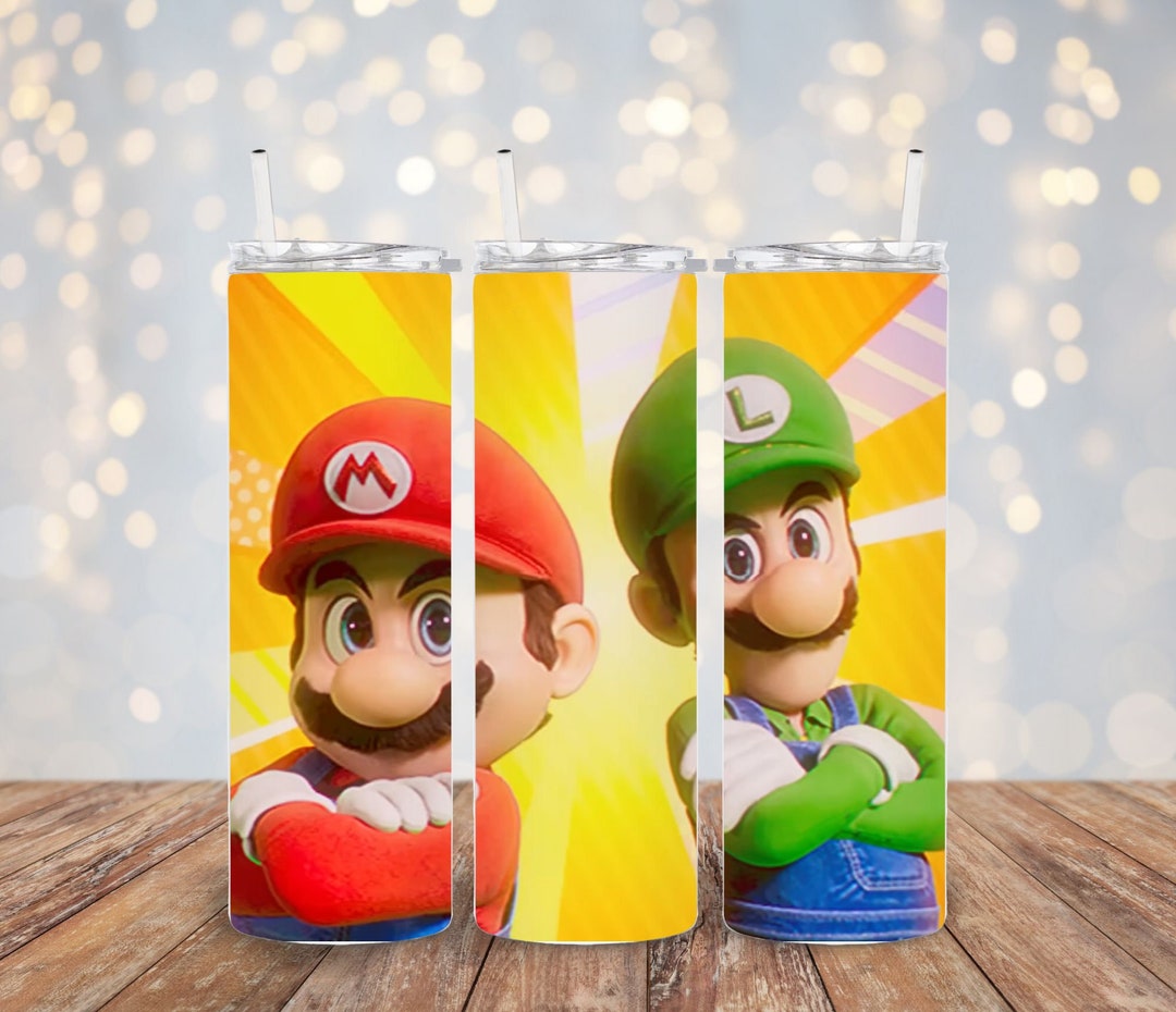 Super Mario Tumbler Super Mario Bros Custom Tumblers - Etsy