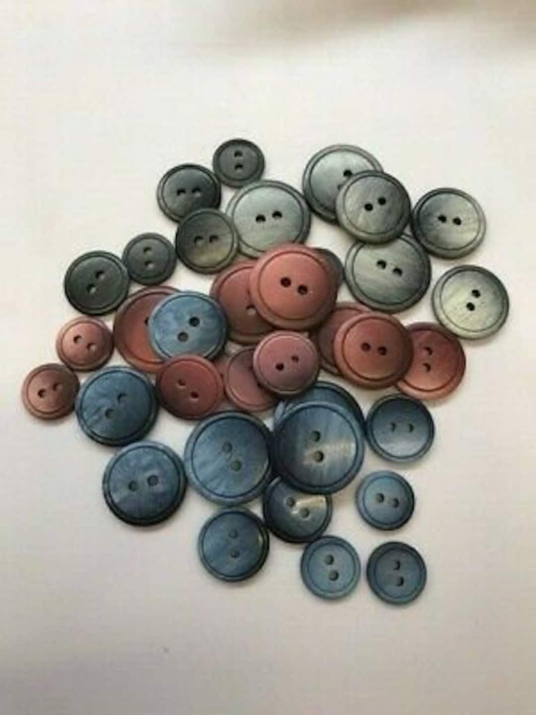 Easy Match Ring Edge 2 Hole Flat Button 13mm 15mm 18mm 20mm Baby ...