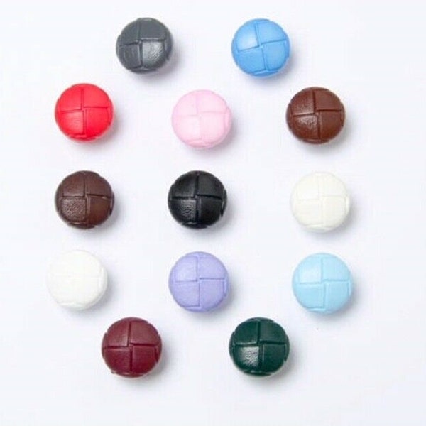 Faux Leather Buttons - Etsy