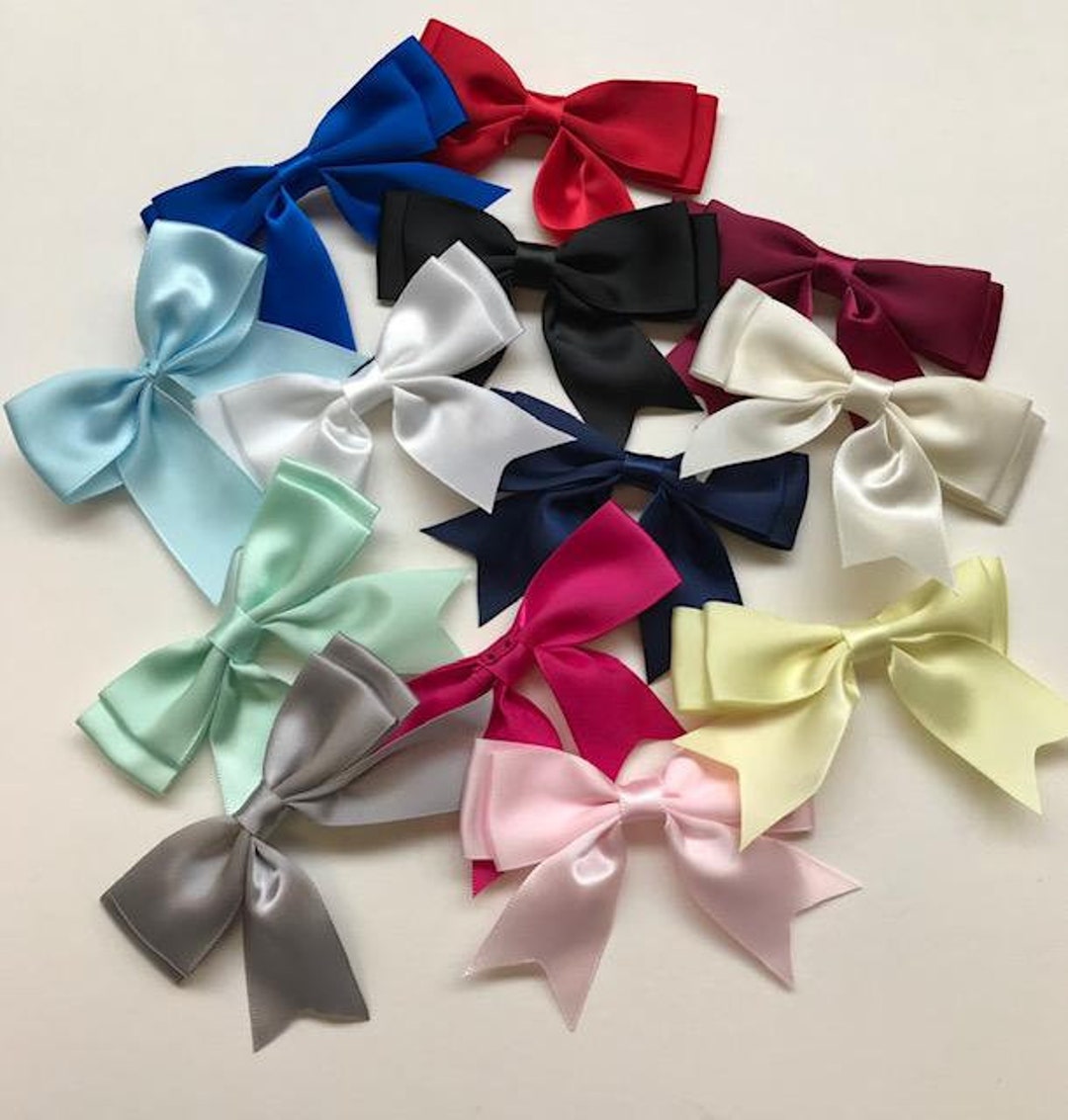 Satin 25mm Double Bows Various Colours and Quantity Crafts, Clothing ...