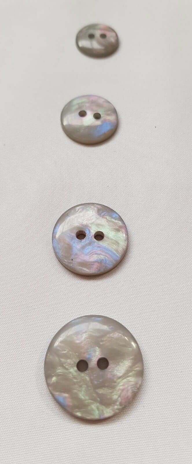 2 Hole Iridescent Flat Buttons 13mm 15mm 18mm 20mmperfect for - Etsy UK