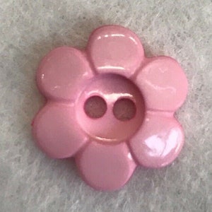 2 Hole Flat Daisy Flower Buttons 11.5mm 15mm 18mm 21mm Baby Knitted ...