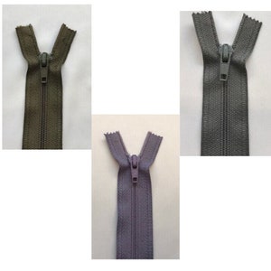 Nylon Open Ended Zips 27 Colours Jackets Cardigans Clothes 20" to 30 ...