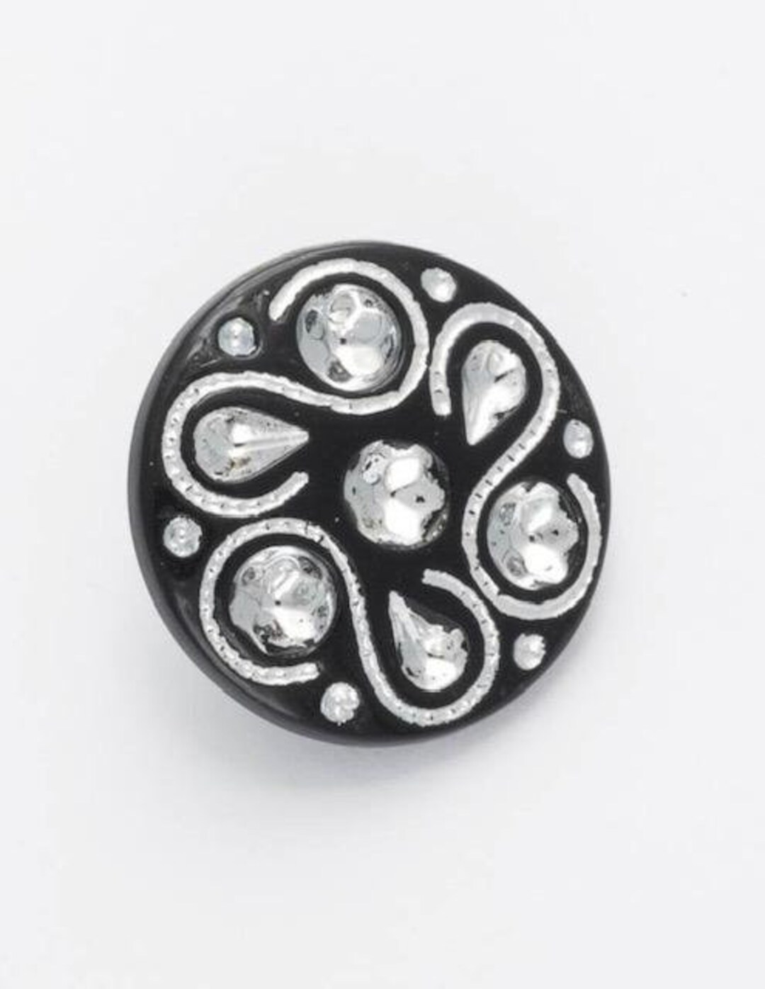 Shiny Diamante Shank Black Buttons Various Sizes Crafts Knitting ...