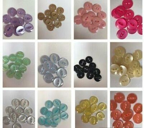 Fish Eye Buttons Various Colours and Sizes Available - Etsy UK