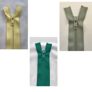Nylon Open Ended Zips 27 Colours Jackets Cardigans Clothes 20" to 30 ...