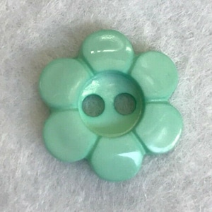 2 Hole Flat Daisy Flower Buttons 11.5mm 15mm 18mm 21mm Baby Knitted ...