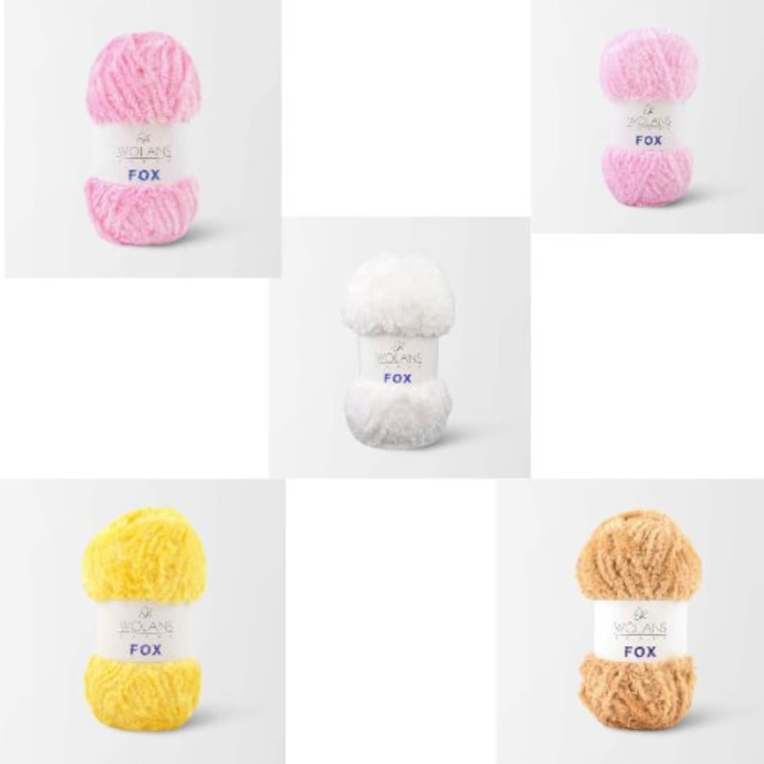 Wolans Fox Wool Yarn, Knitting, Crochet Crafts Various Colours 100g ...