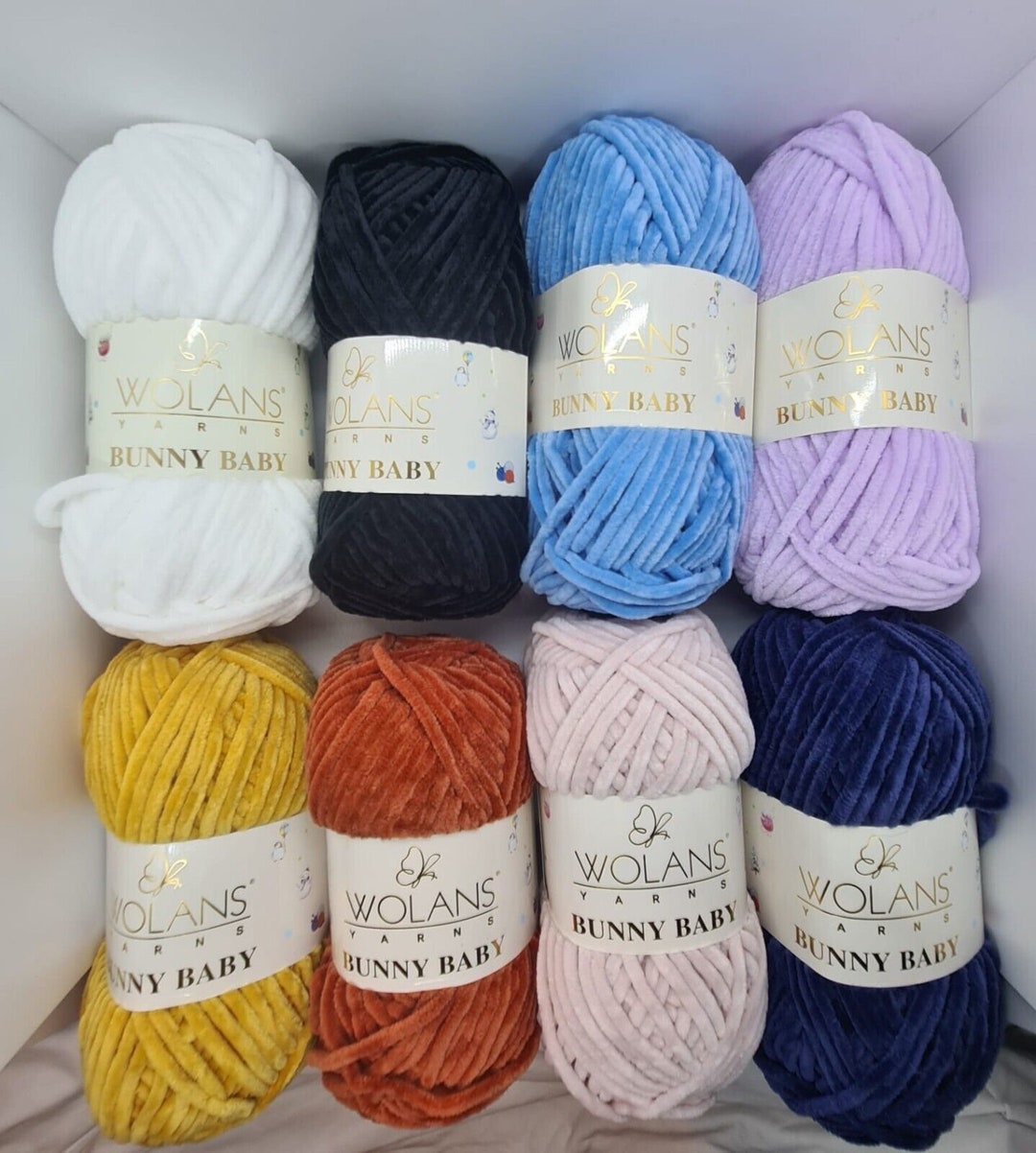 Wolans Bunny Baby Wool Yarn, Knitting, Crochet Crafts Col 1 to 70 ...