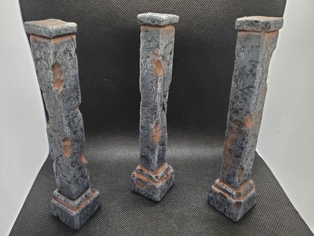 Pillar 1 / Four Pack: Xps Foam Dungeon Pillars for Dnd / D&d Dungeons ...