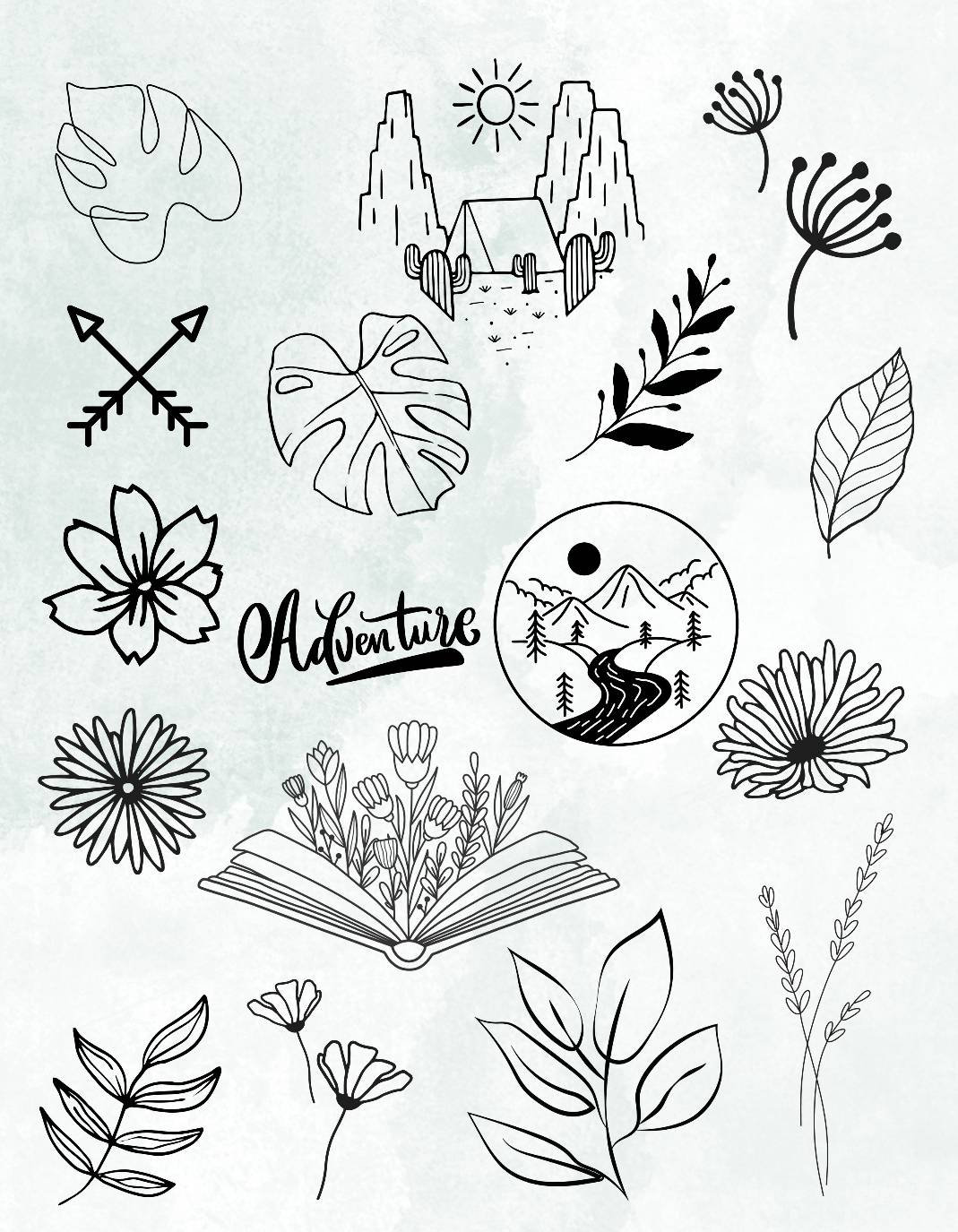 Nature SVG Bundle, Explore Svg, Boho Svg, Wanderlust Svg, Camping Svg ...