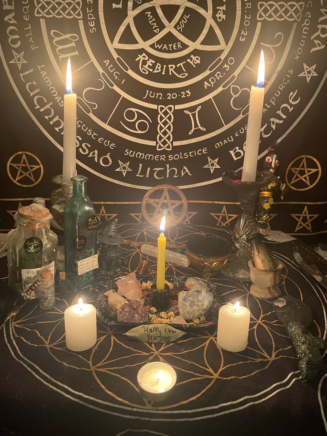 Have A Happy New Year 2024 Candle Burning - Etsy
