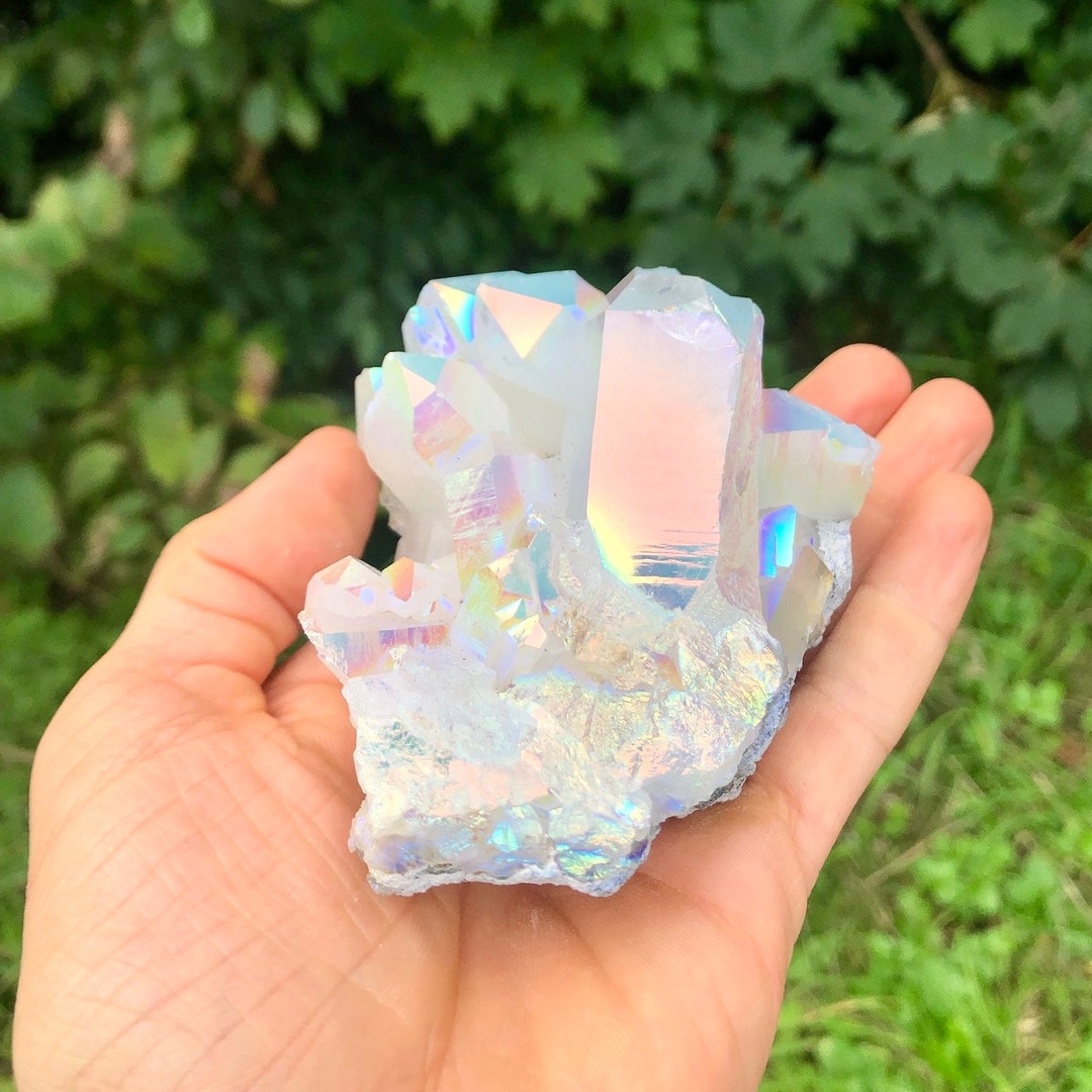 Luminous Angel Aura Quarz Cluster - Etsy
