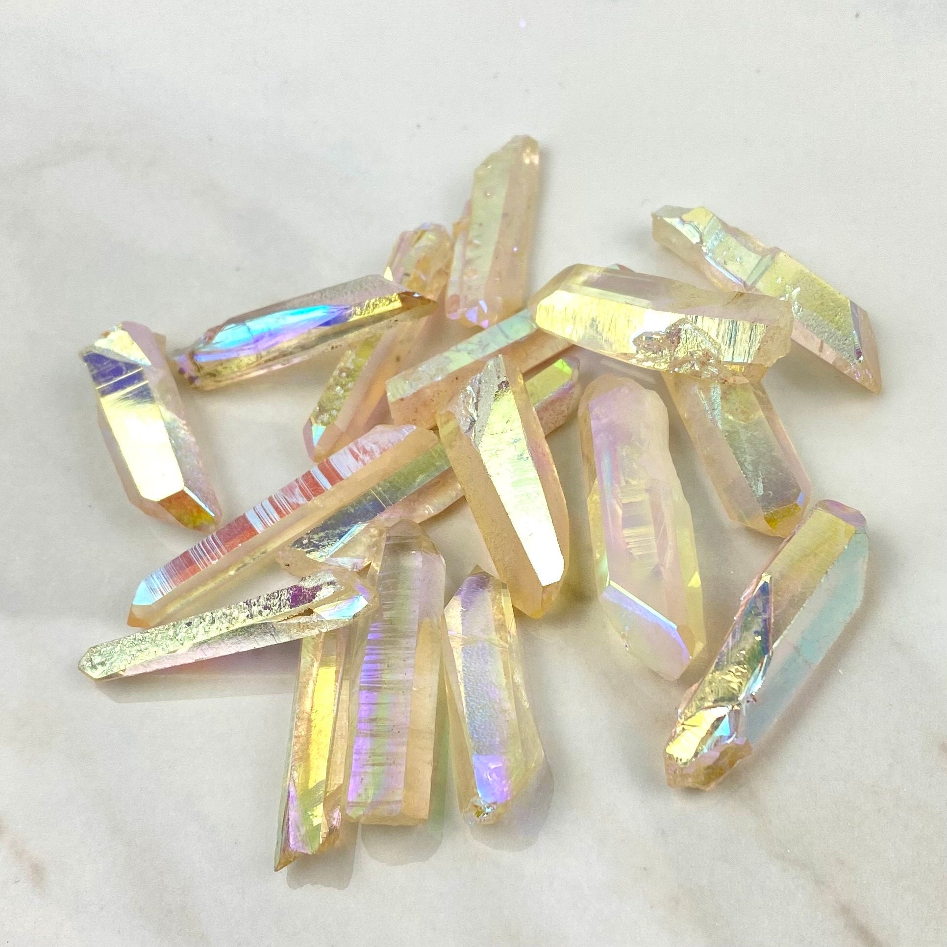 Angel Aura Quartz Points - Etsy