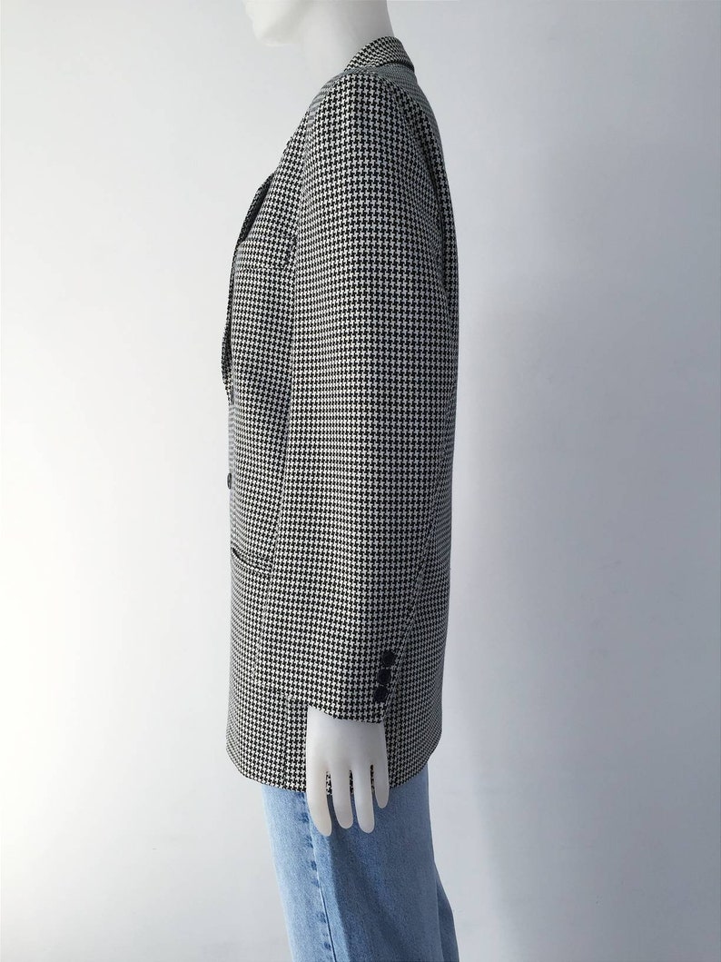 1990s Vintage Houndstooth Pattern Suit Jacket - Etsy