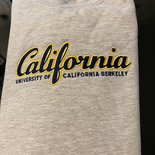 Berkeley California Embroidered Crewneck Sweatshirt - Etsy